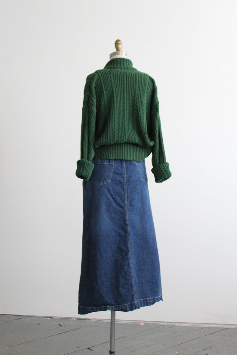 nantucket denim maxi skirt – 1919 Vintage